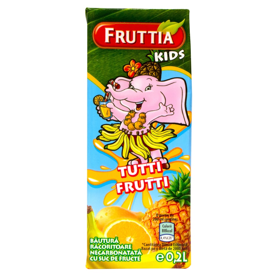 Fruttia | Suc pentru copii tutti frutti 0.2l | Mega-image