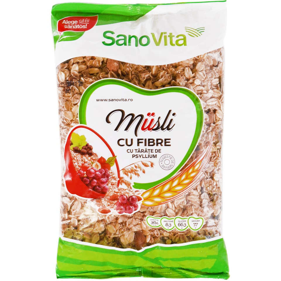 Sano Vita | Musli cu fibre 400g | Mega-image