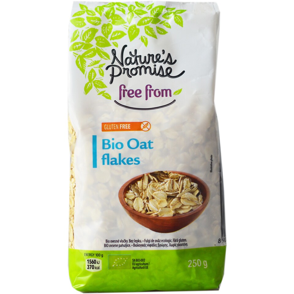 Nature's Promise Bio | Fulgi de ovaz ecologic, fara gluten 250g | Mega ...