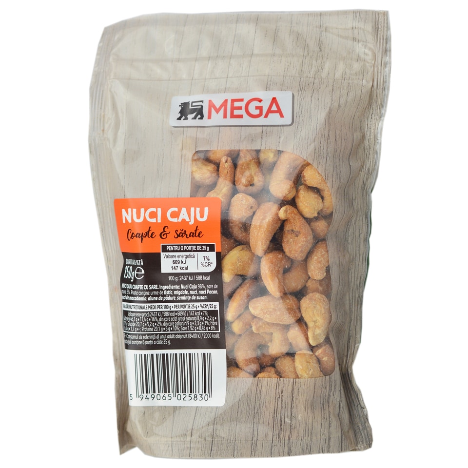 MEGA | Nuci caju coapte si sarate 150g | Mega-image