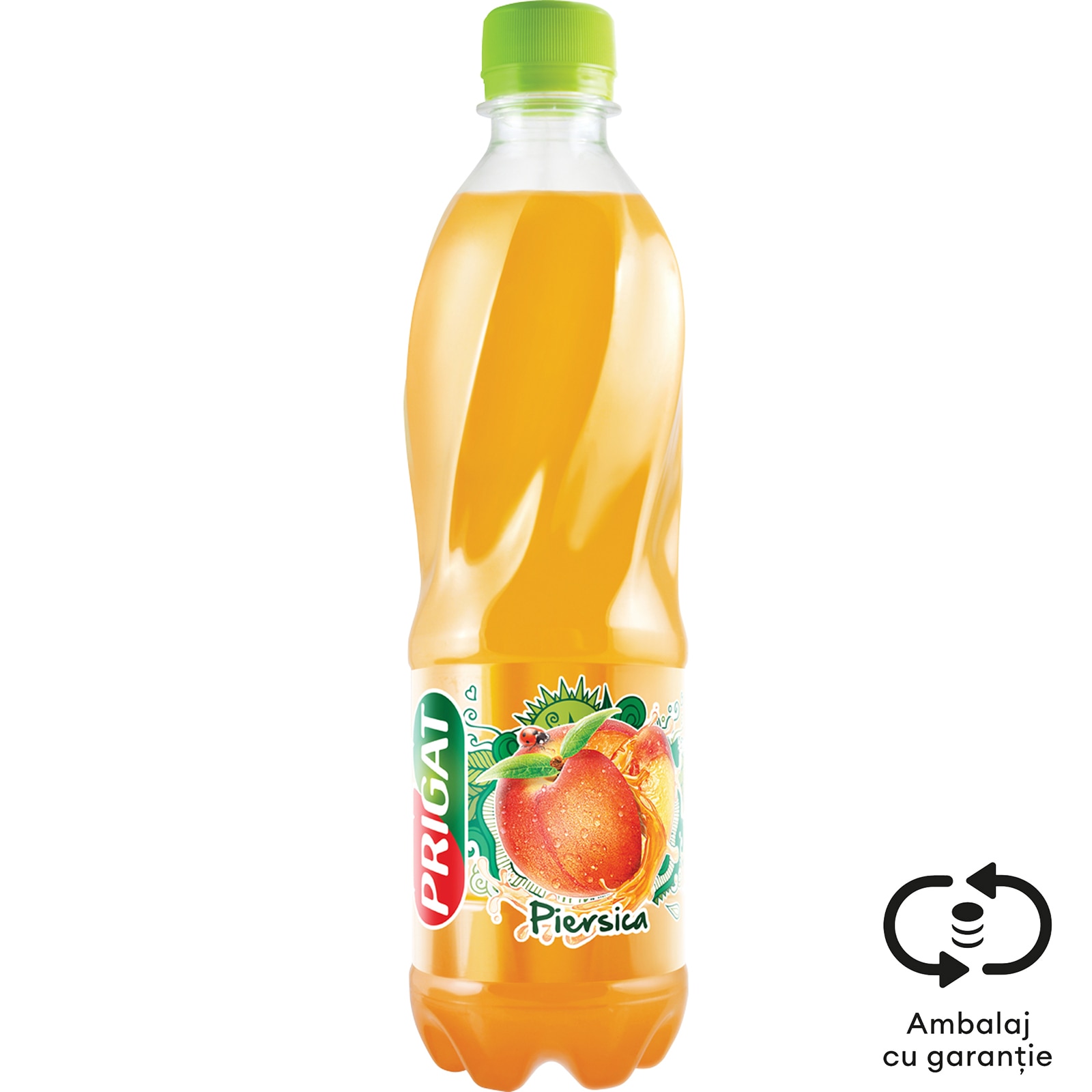 Prigat | Bautura racoritoare necarbonatata cu suc de piersica 0.5L ...