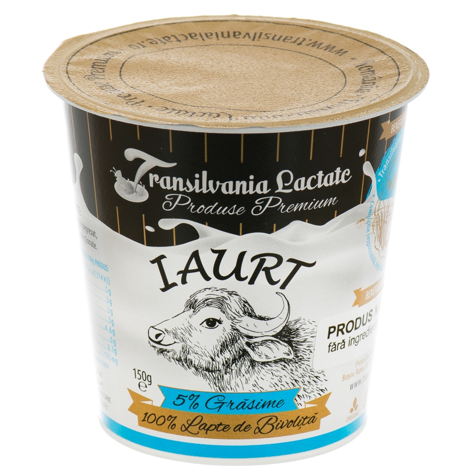 Transilvania Lactate | Iaurt din lapte de bivolita cu 5% grasime 150g ...