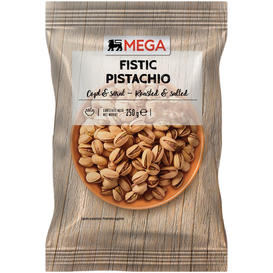 MEGA | Fistic copt si sarat 250g | Mega-image
