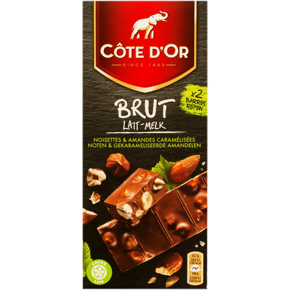 Cote d'Or | Ciocolata cu alune si migdale caramelizate 180g | Mega-image