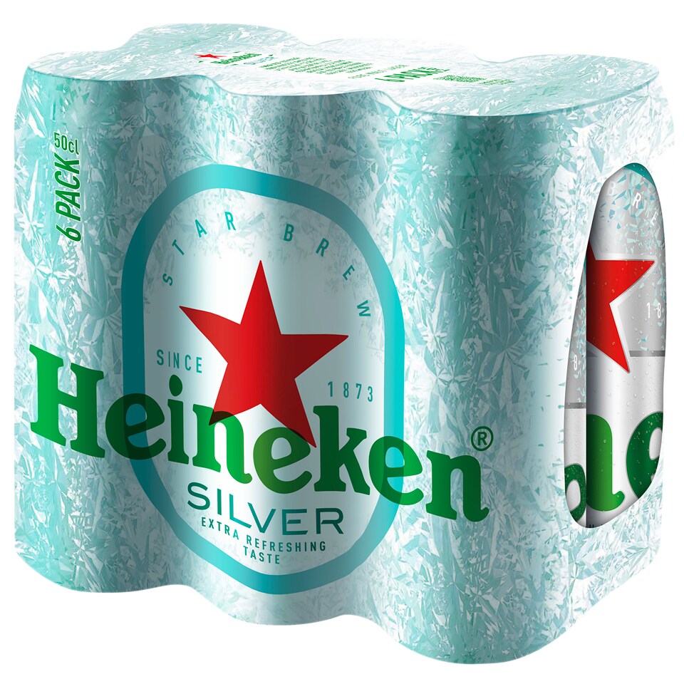 Heineken | Silver | Bere blonda Pure Malt Lager 6x0.5L | Mega-image