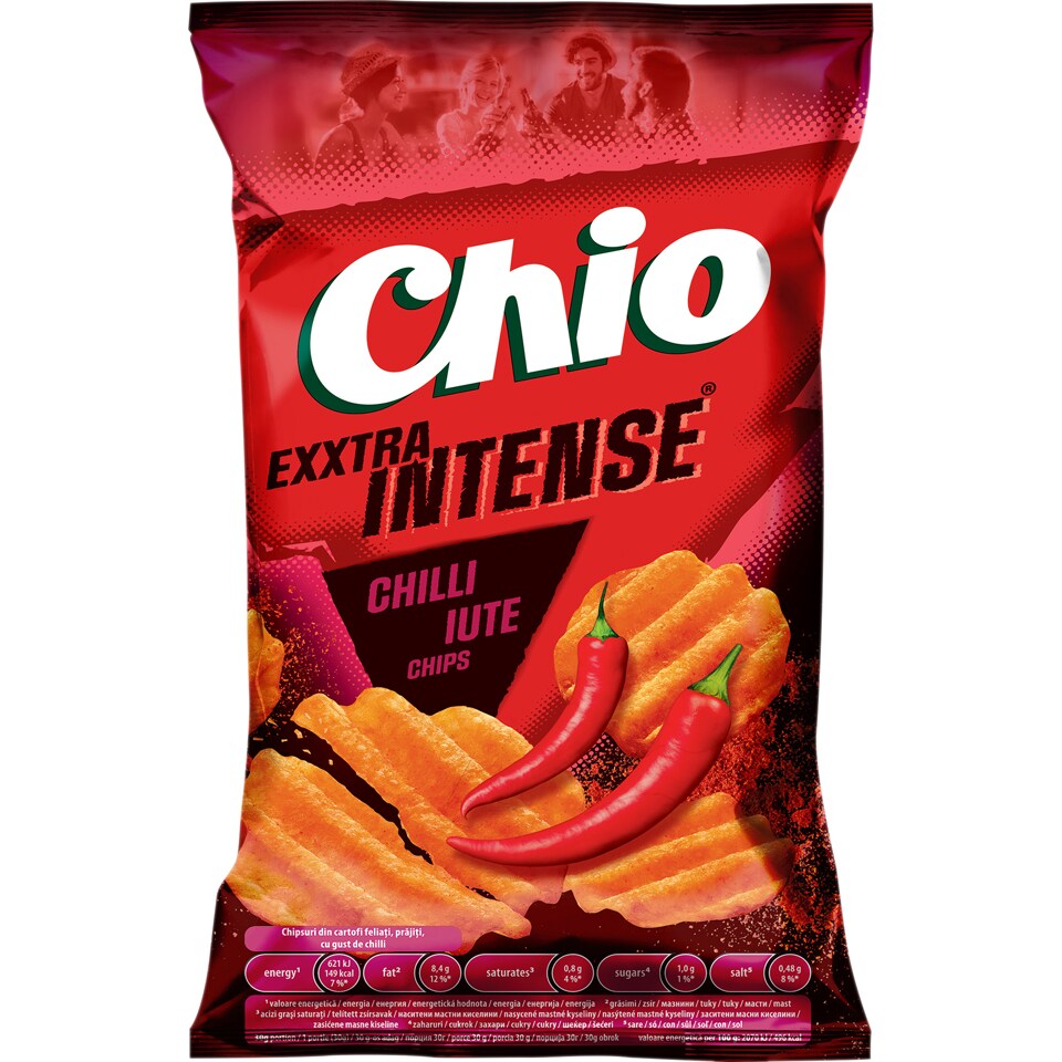 Chio | Exxtra Intense | Chipsuri din cartofi cu chilli 125g | Mega-image