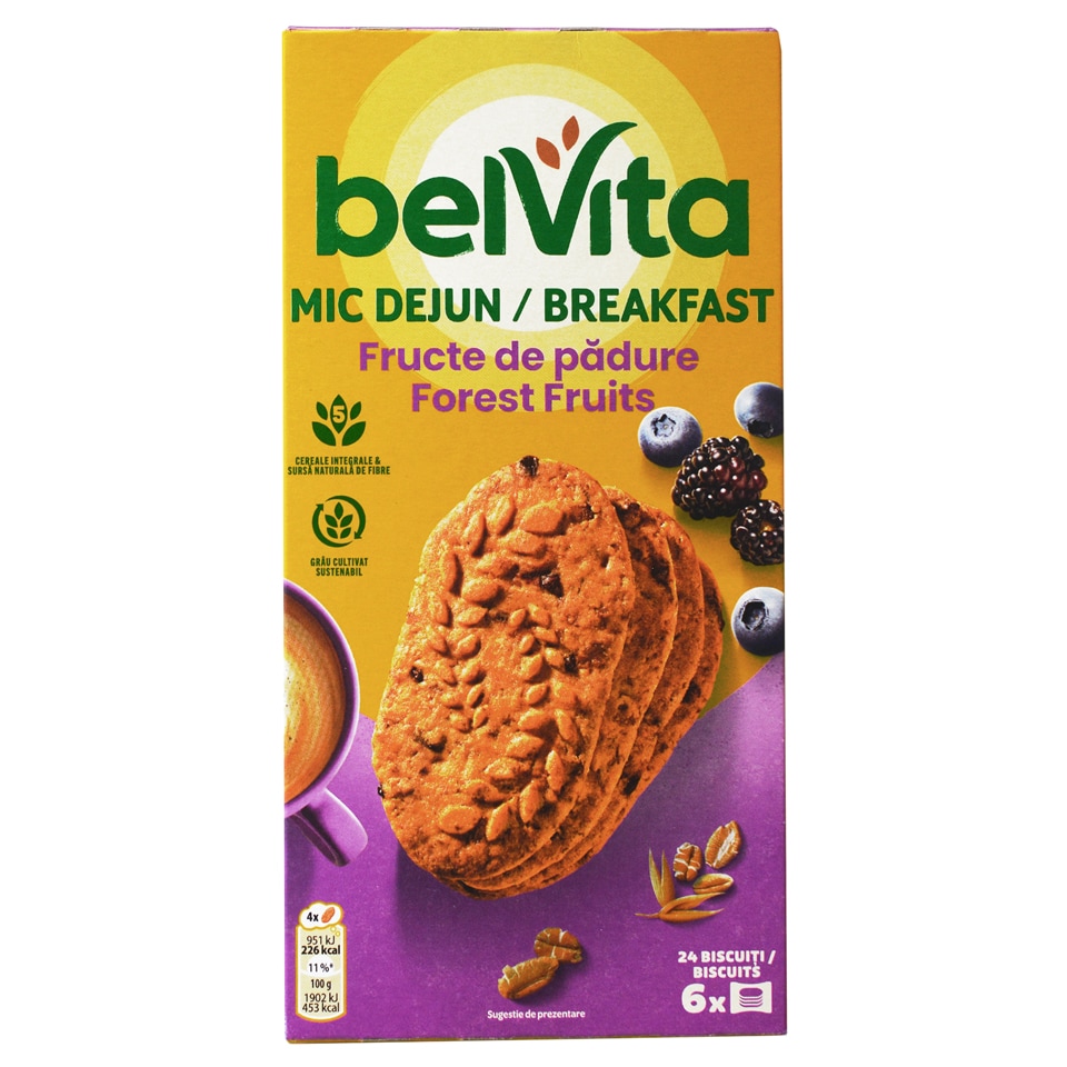 BelVita Breakfast | Biscuiti cu cereale integrale si fructe de padure ...