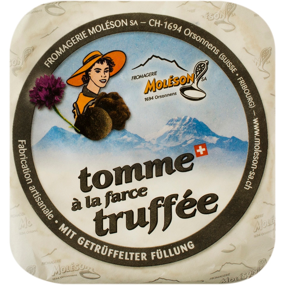 Tomme Des Pyrenees | Branza cu trufe 160g | Mega-image