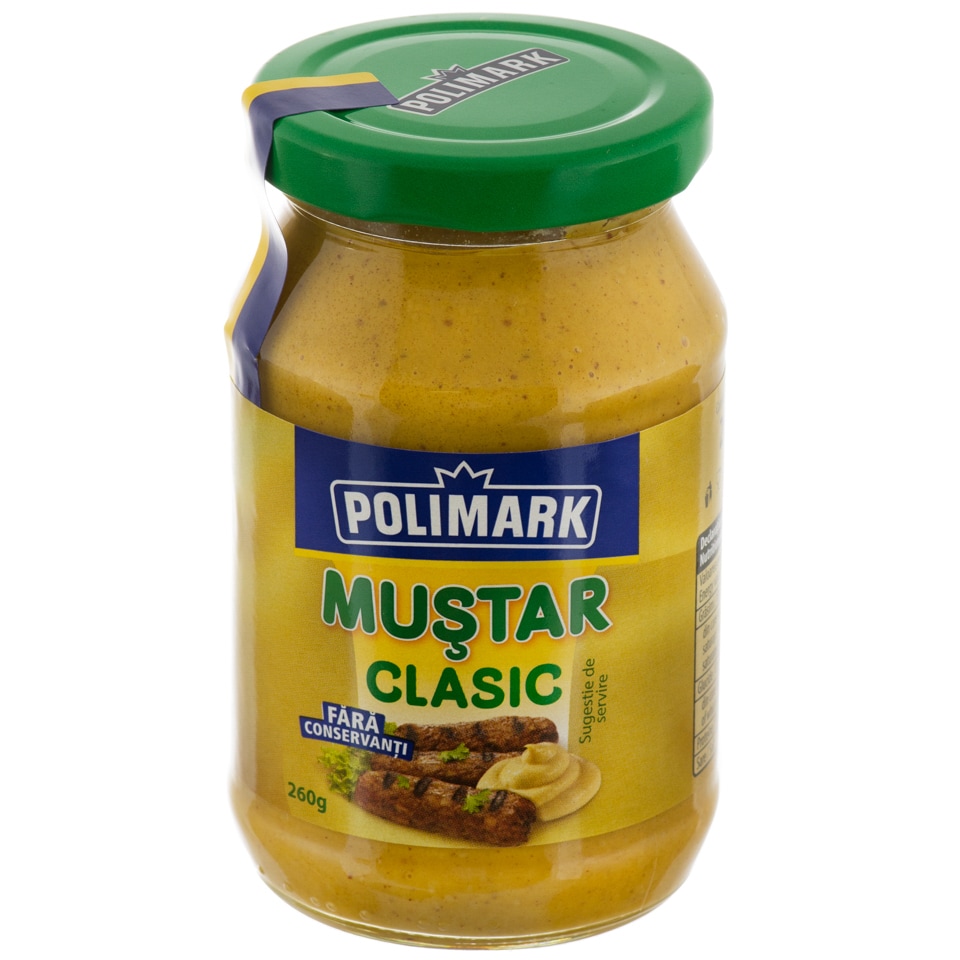 Polimark | Mustar la borcan clasic 260g | Mega-image
