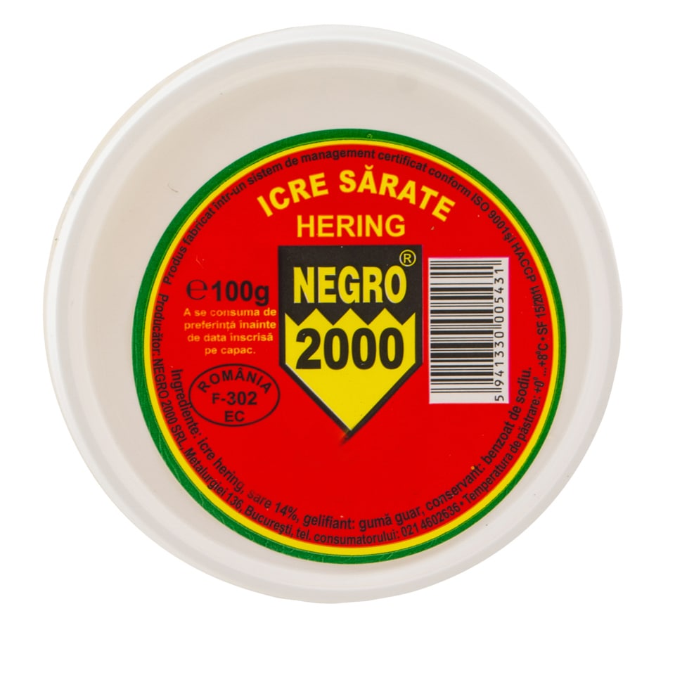 Negro 2000 | Icre de hering sarate 100g | Mega-image