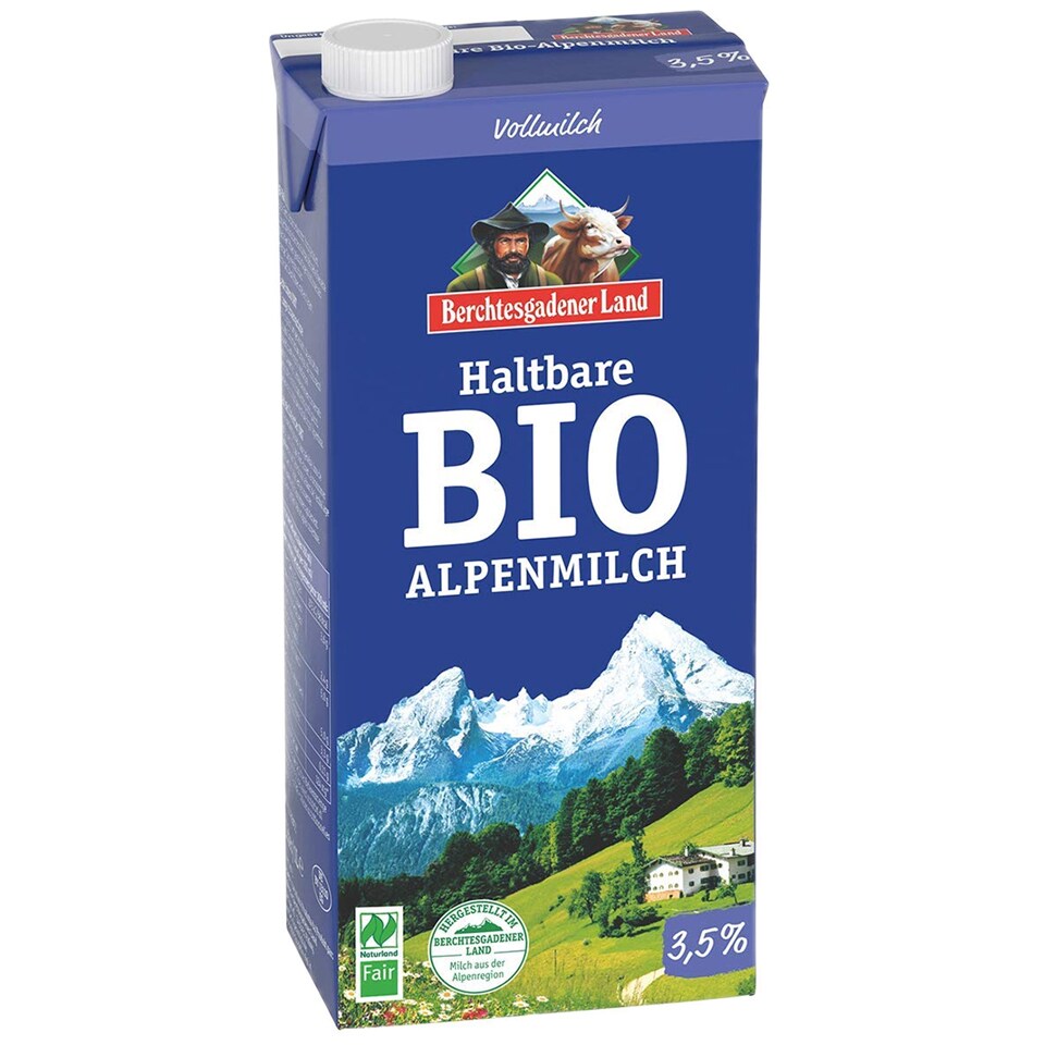 Berchtesgadener | Lapte bio UHT, 3.5% grasime 1L | Mega-image