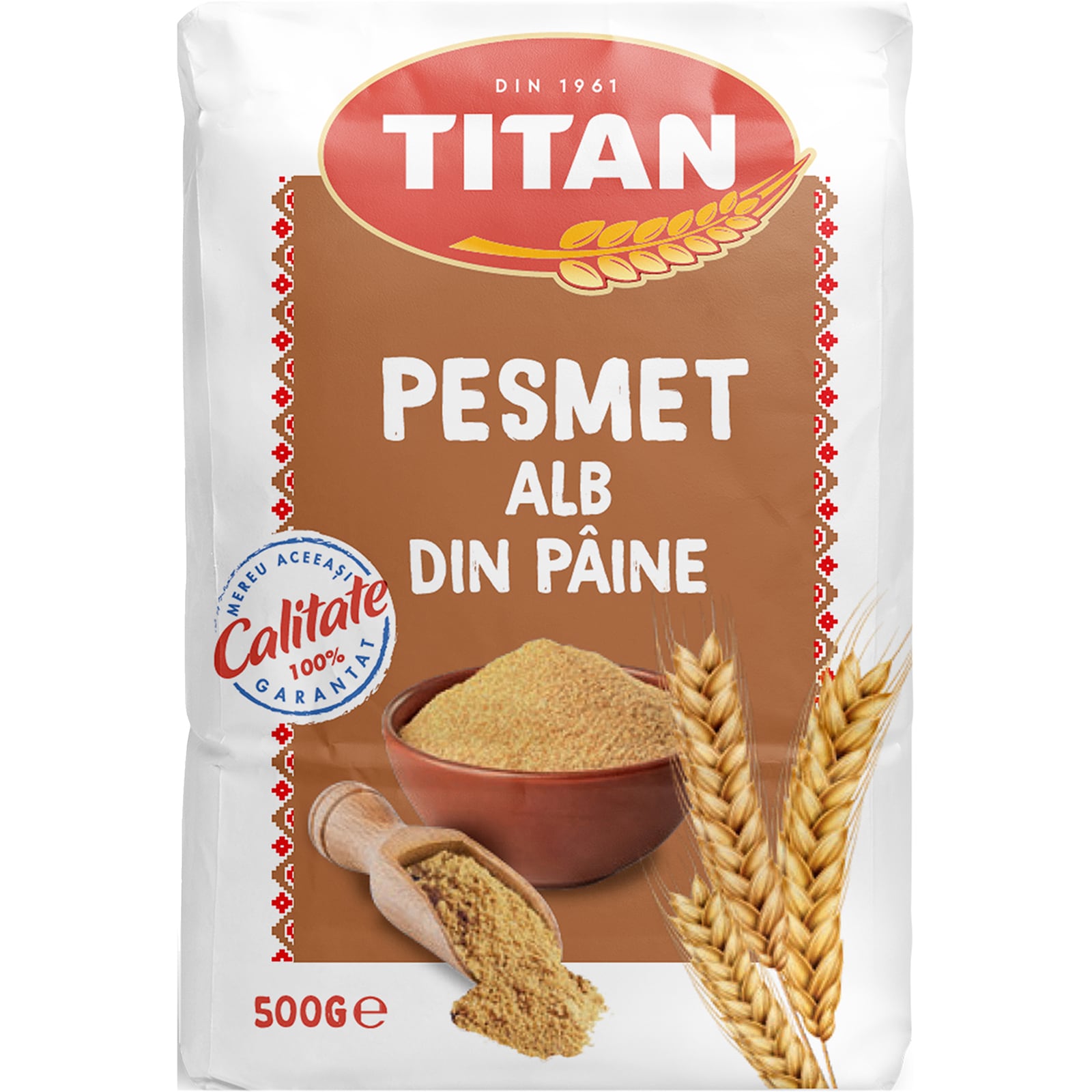 Titan | Pesmet alb din paine 500g | Mega-image