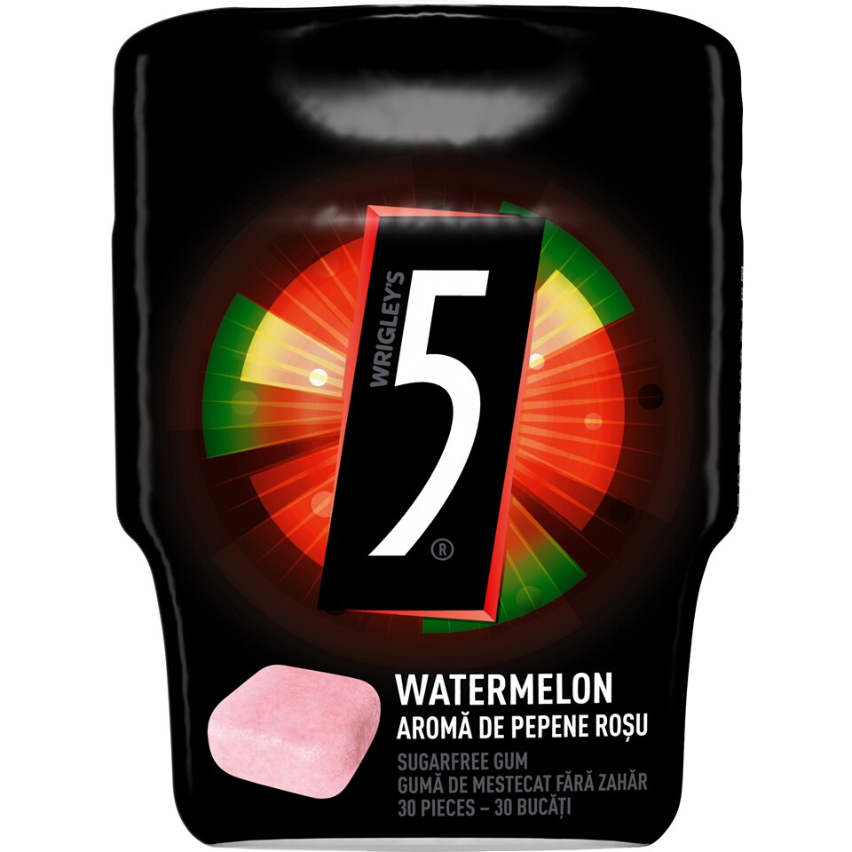 Five | Guma de mestecat cu aroma de pepene rosu 61.8g | Mega-image