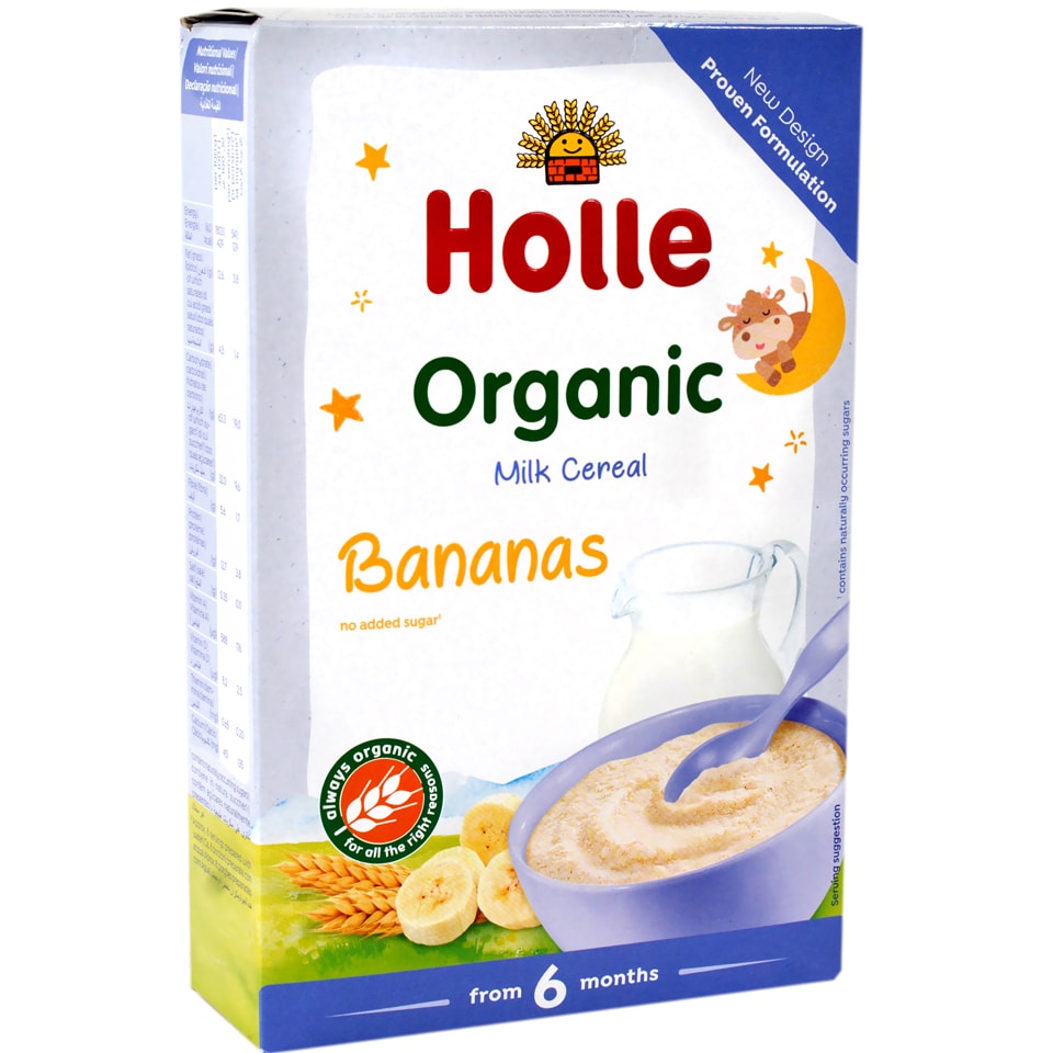 Holle | Bio | Piure de banane cu lapte 250g | Mega-image