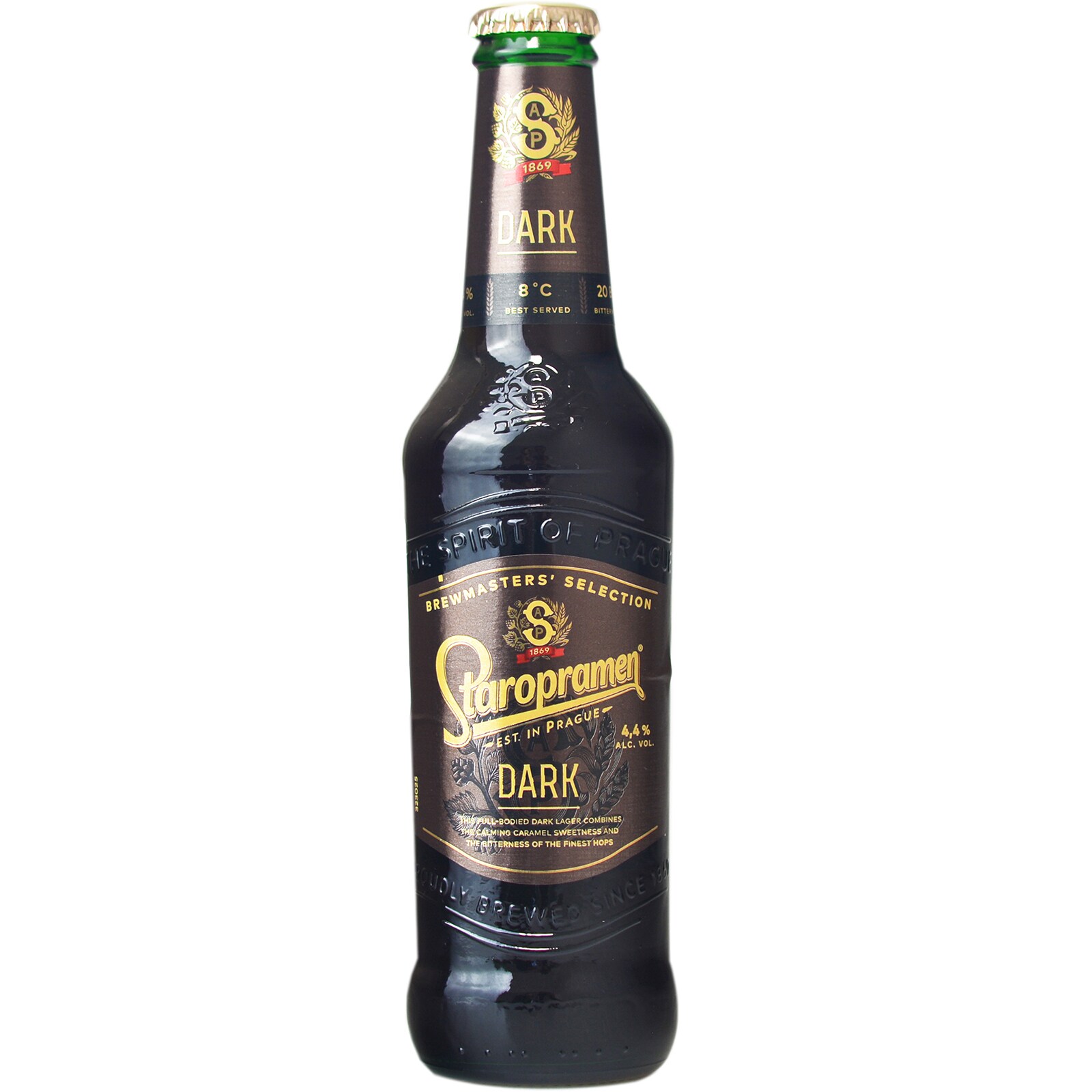 Staropramen | Bere neagra 0.33L | Mega-image