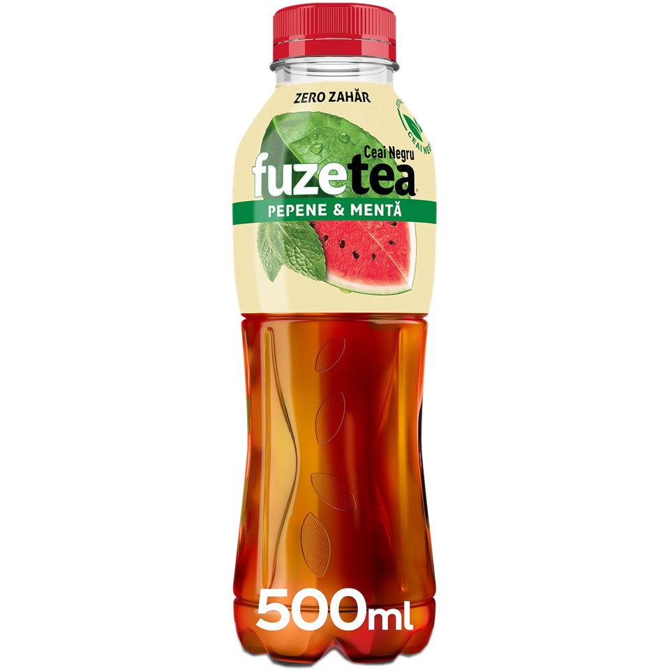 Fuzetea | Ceai negru cu suc de pepene si menta 500ml | Mega-image