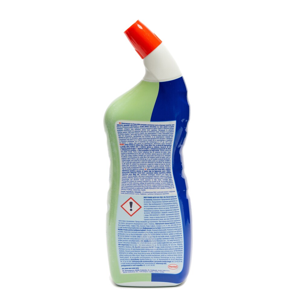 Bref | Power Aktiv | Gel pentru curatarea toaletei Pine 700ml | Mega-image