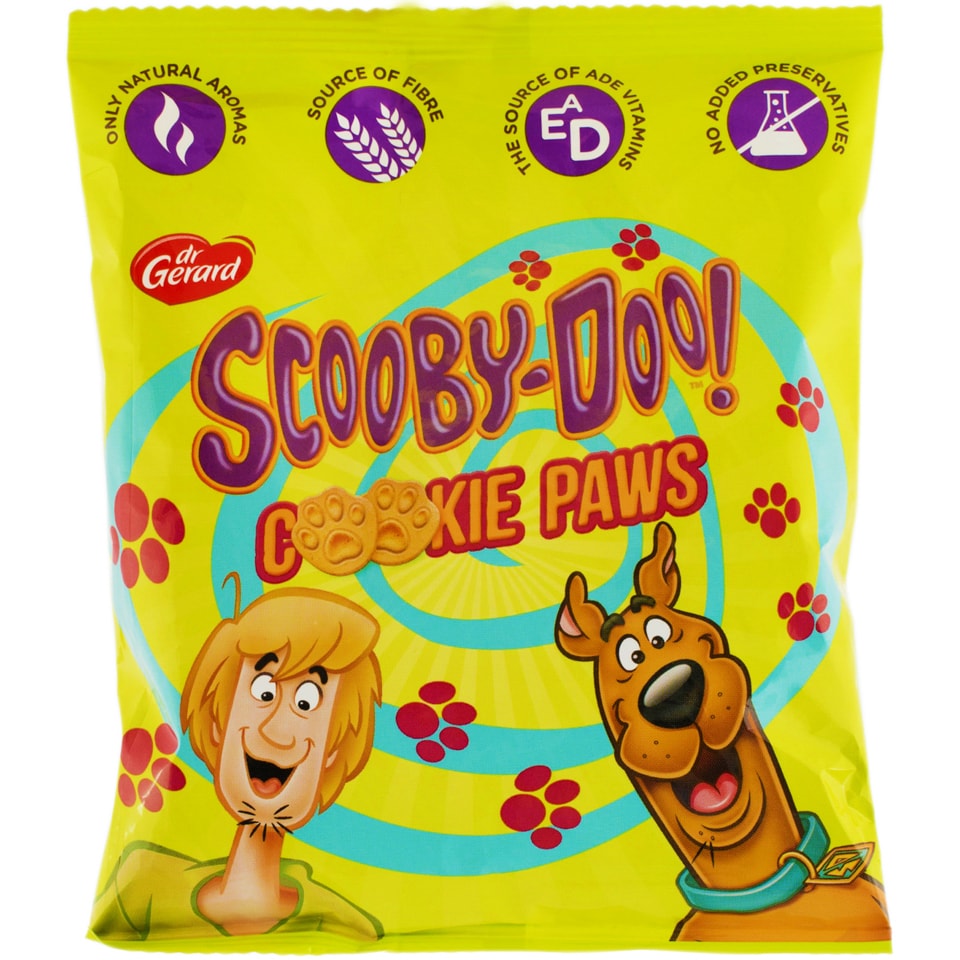 Dr Gerard | Scooby Doo | Biscuiti Cookie Paws 75g | Mega-image