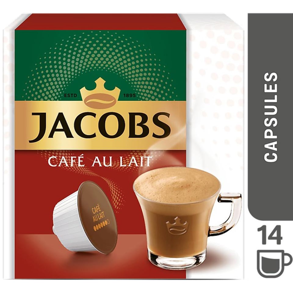 Jacobs | Cafea Cafe au lait, 14 capsule | Mega-image