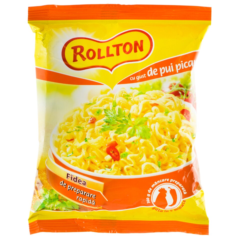 Rollton | Fidea instant cu gust de pui picant 60g | Mega-image