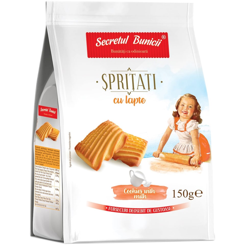 Secretul Bunicii | Fursecuri cu lapte 150g | Mega-image