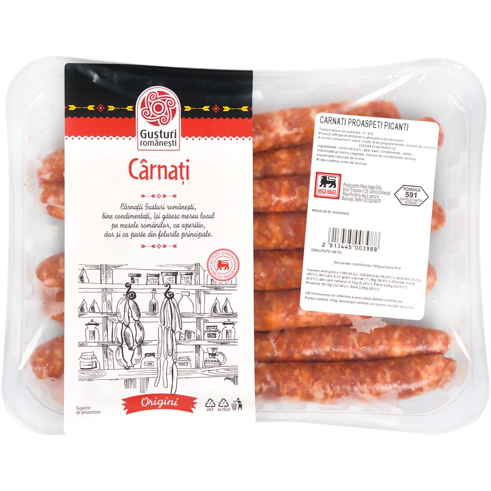 Gusturi romanesti | Carnati proaspeti picanti | Mega-image