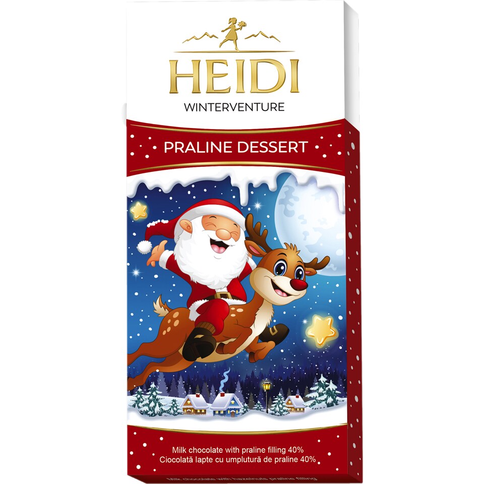 Heidi | Ciocolata cu lapte si crema de praline Winter Venture 100g ...