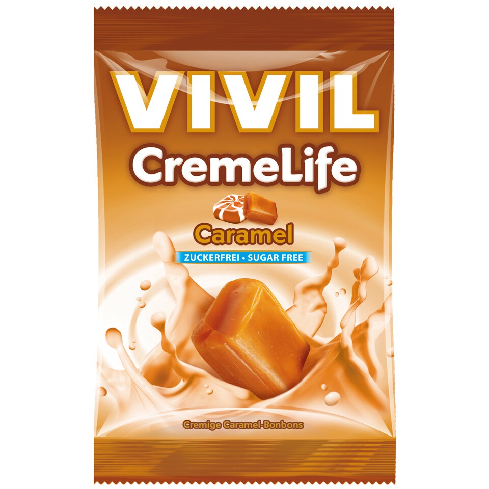 Vivil | Creme Life Classic | Bomboane fara zahar cu caramel 110g | Mega ...