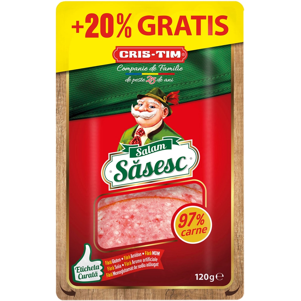 Cris-Tim | Salam sasesc 120g | Mega-image
