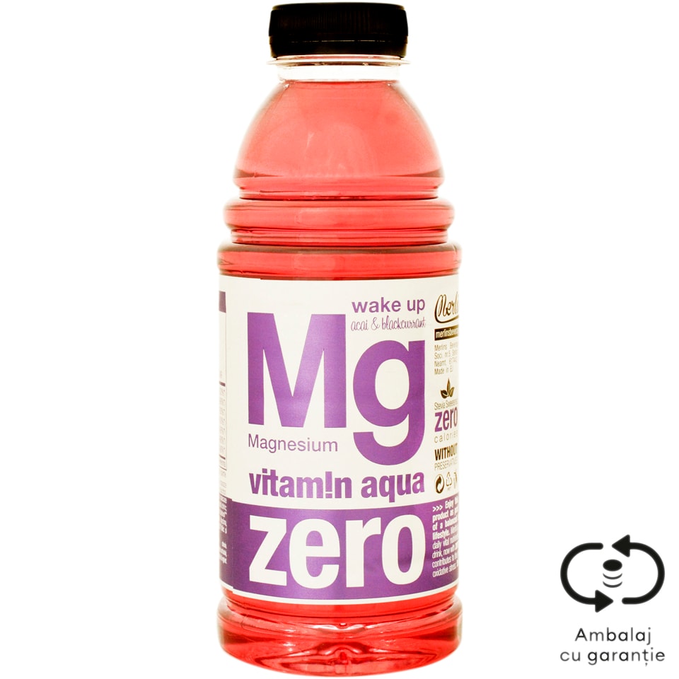 Vitamin Aqua | Apa cu vitamine Mg zero wake up 600ml | Mega-image