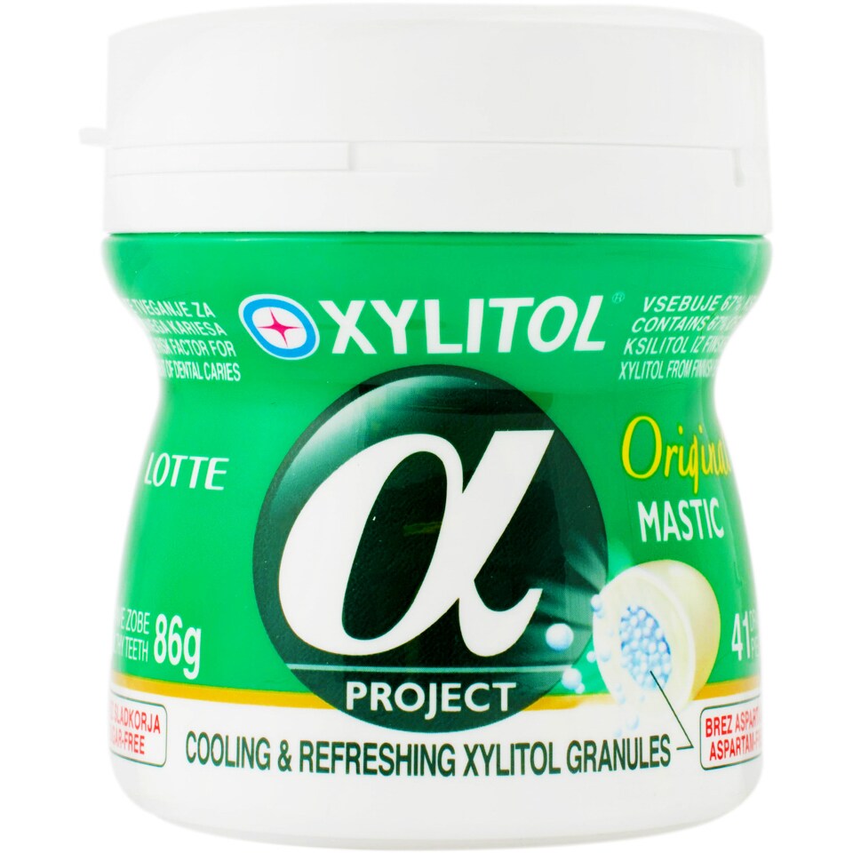 Lotte | Guma cu xylitol alpha original 86g | Mega-image