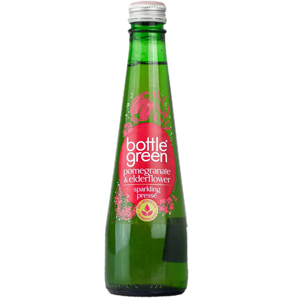Bottle Green | Bautura racoritoare carbogazoasa cu aroma de rodie 275ml | Mega-image