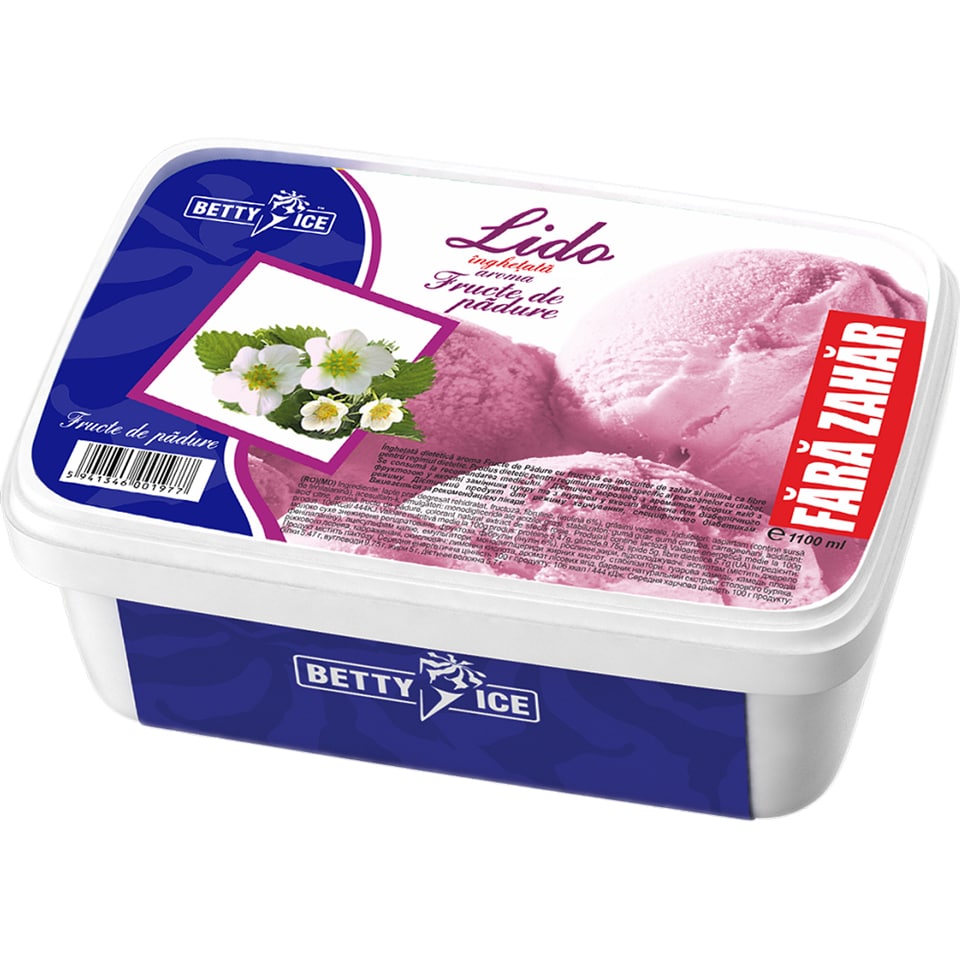 Lido | Inghetata cu aroma de fructe de padure, fara zahar 1100ml | Mega ...