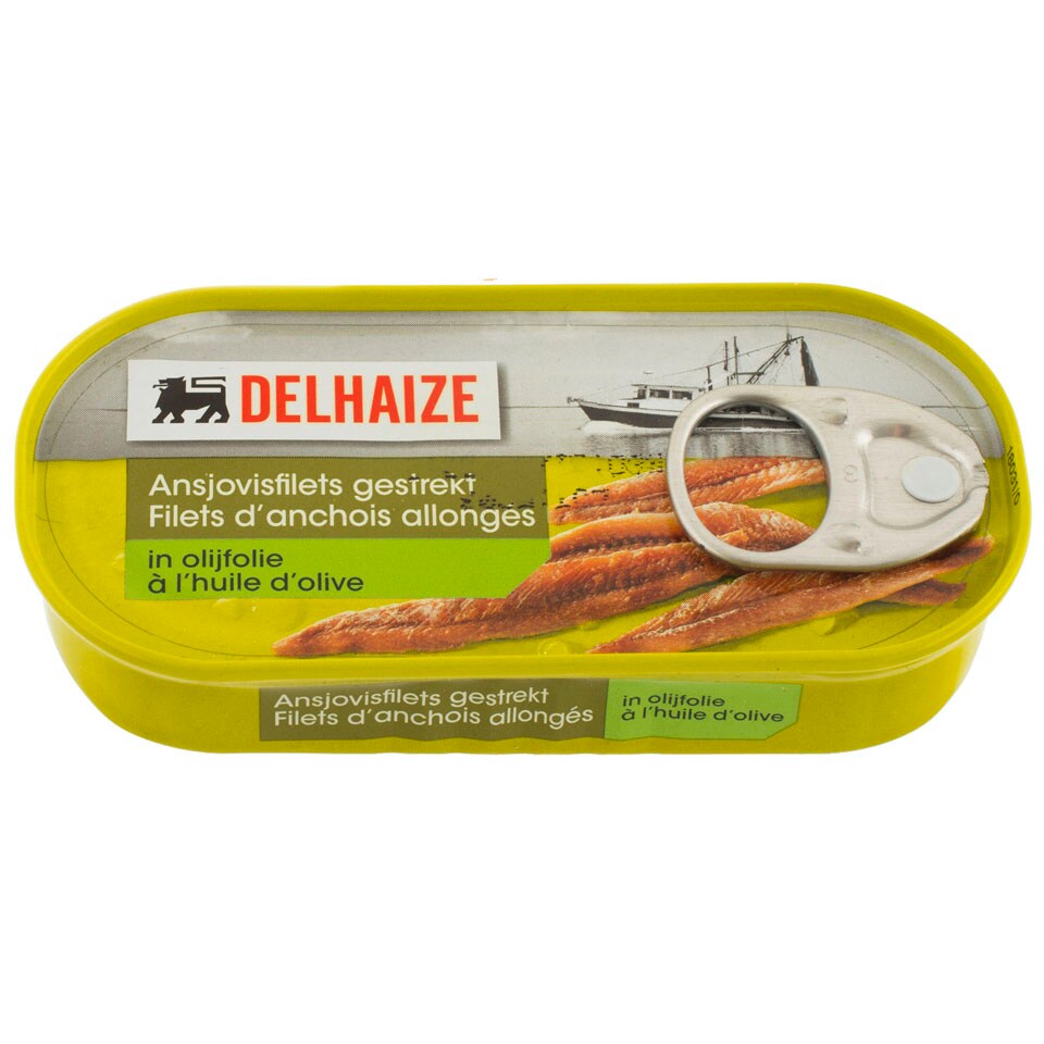 Delhaize | File de anchois in ulei de masline 50g | Mega-image