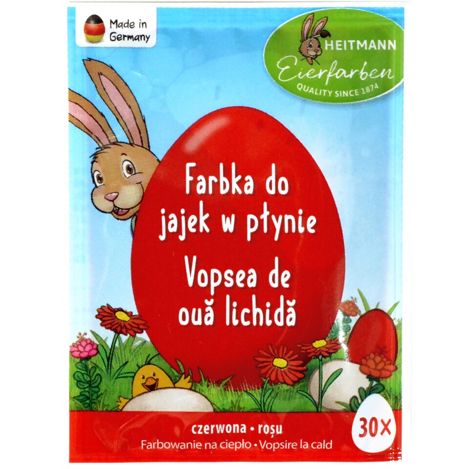 Heitmann | Vopsea de oua lichida rosie 10ml | Mega-image