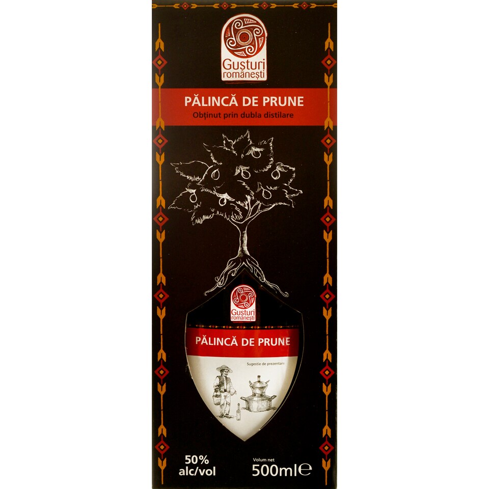 Gusturi romanesti | Palinca de prune 500ml | Mega-image