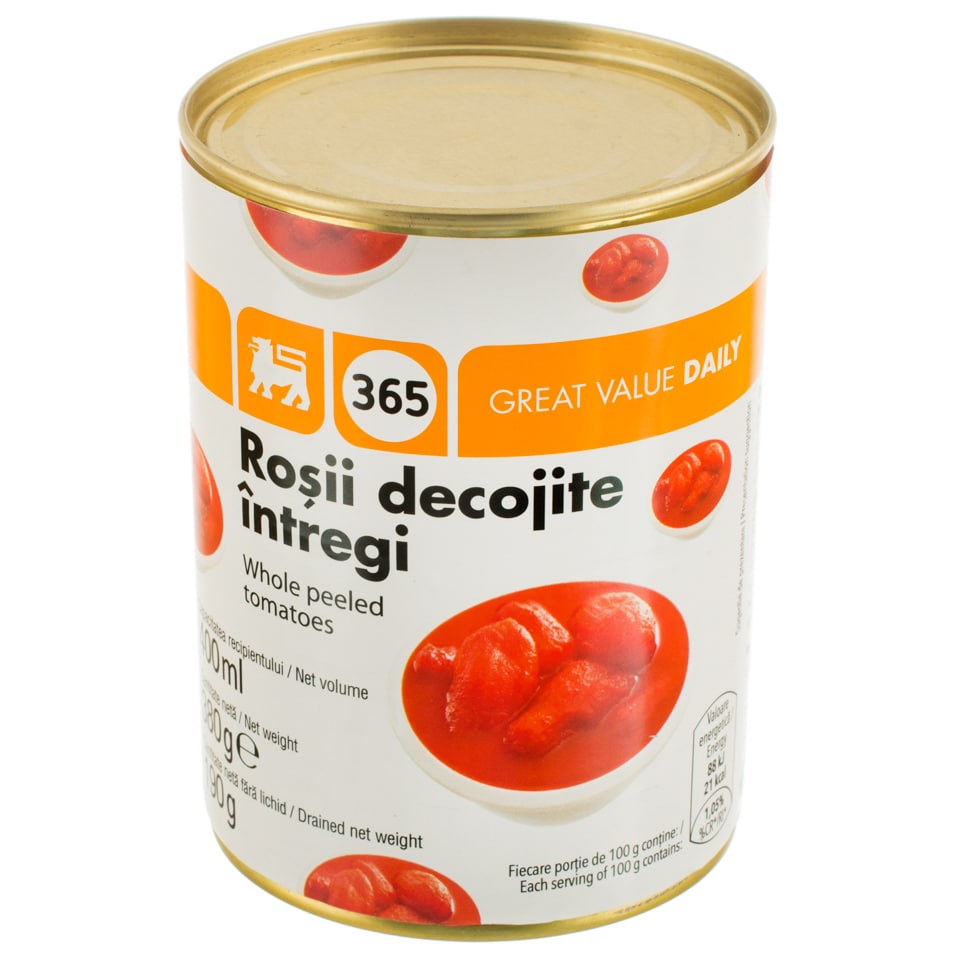 365 | Rosii la cutie decojite si intregi 380g | Mega-image