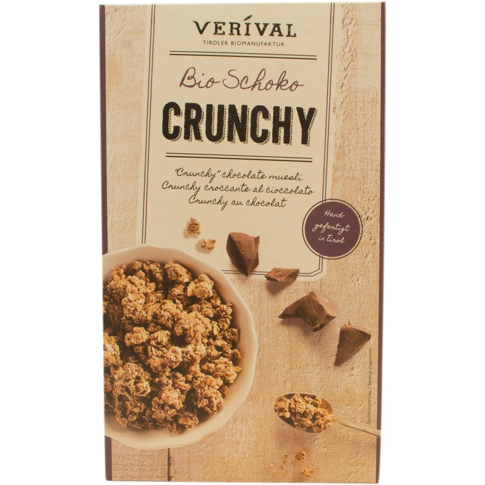 Verival Bio | Crunchy | Cereale cu ciocolata bio 375g | Mega-image