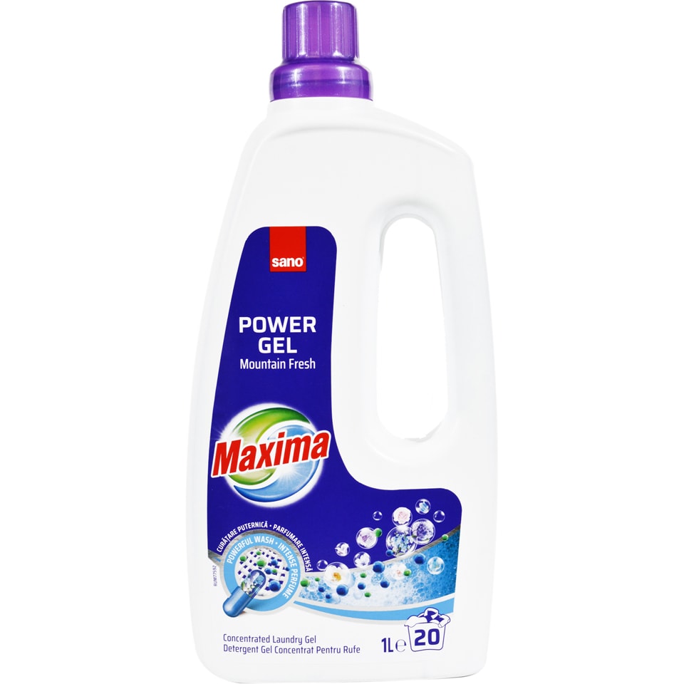 Sano | Maxima | Detergent rufe gel mountain fresh 1l | Mega-image