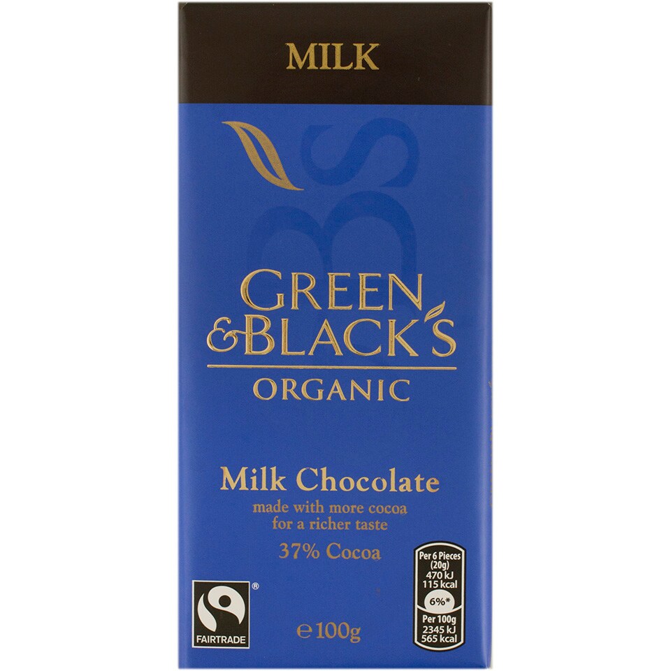 Green&Black's | Ciocolata bio cu lapte 100g | Mega-image