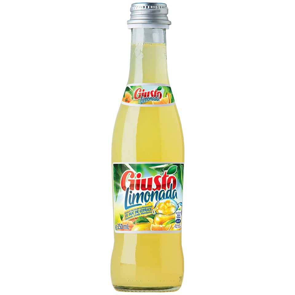 Giusto | Bautura racoritoare carbogazoasa Limonada 250ml | Mega-image