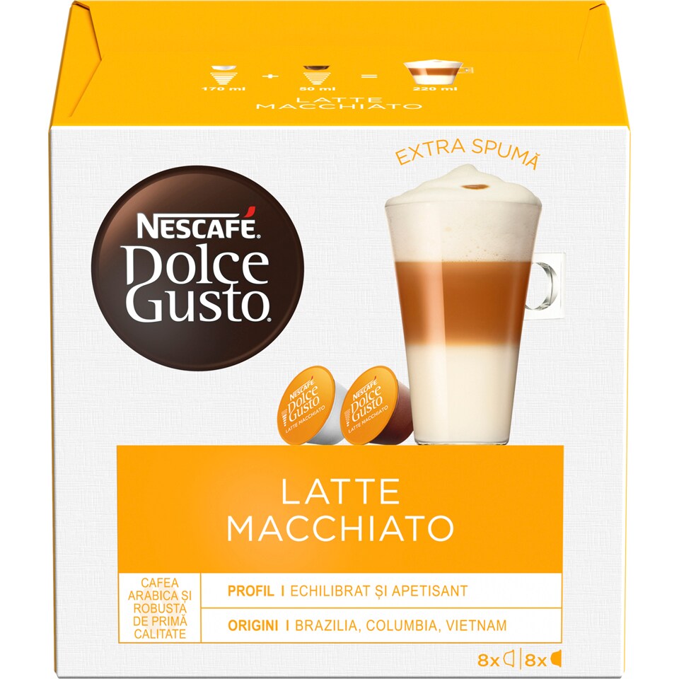 Nescafe | Dolce Gusto | Cafea Latte Macchiato, 8x2 capsule | Mega-image