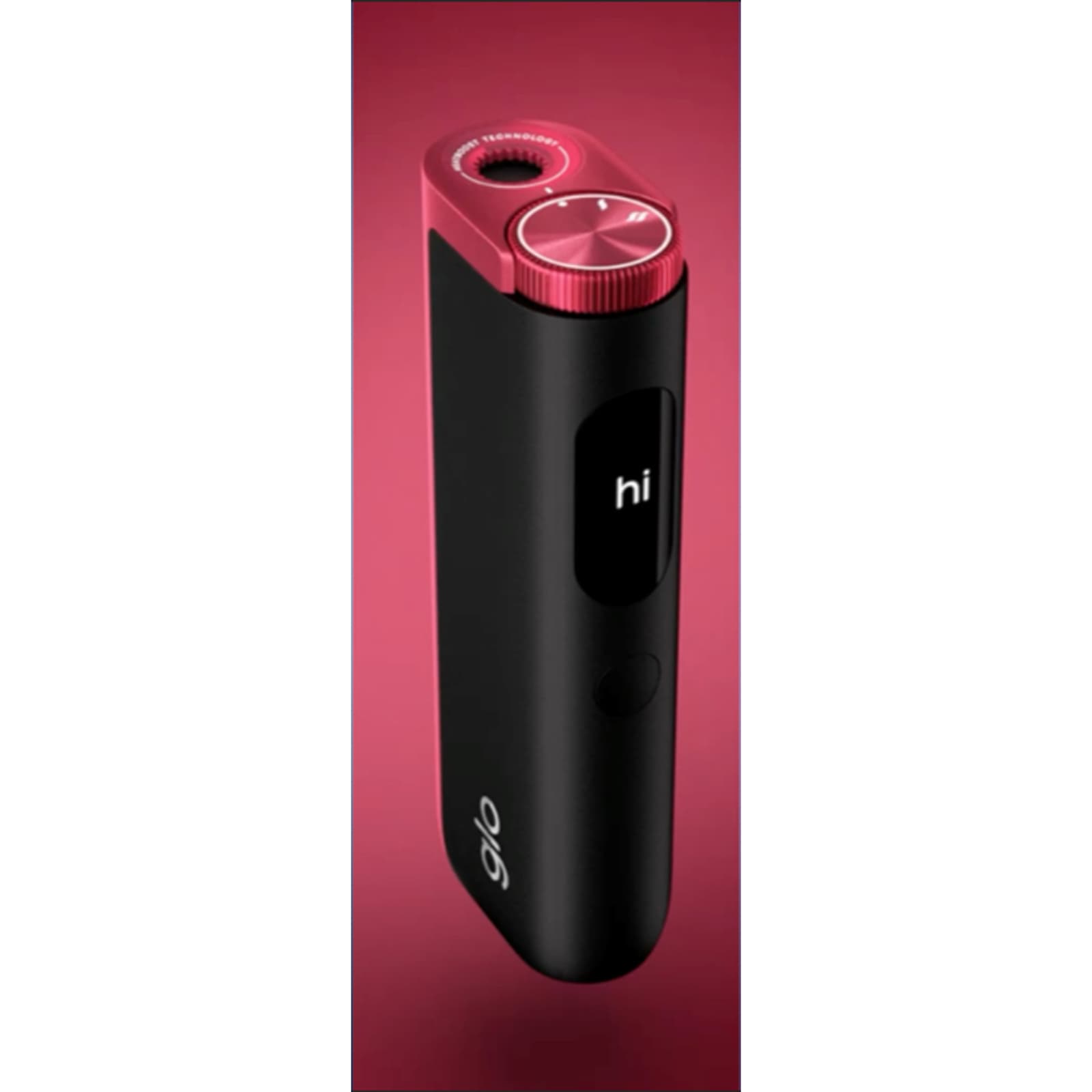 Glo | Dispozitiv Hyper Pro Ruby Black | Mega-image