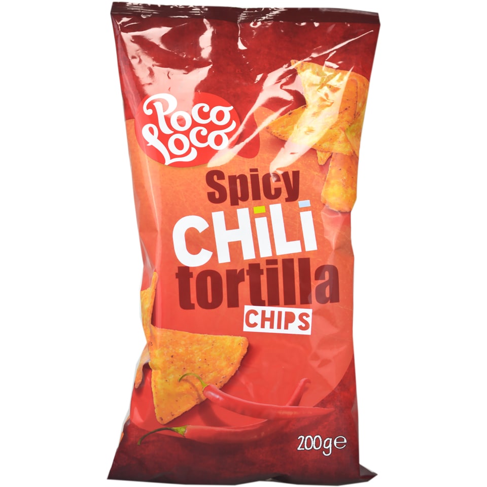 Poco Loco | Tortilla chips cu aroma de ardei iute 200g | Mega-image