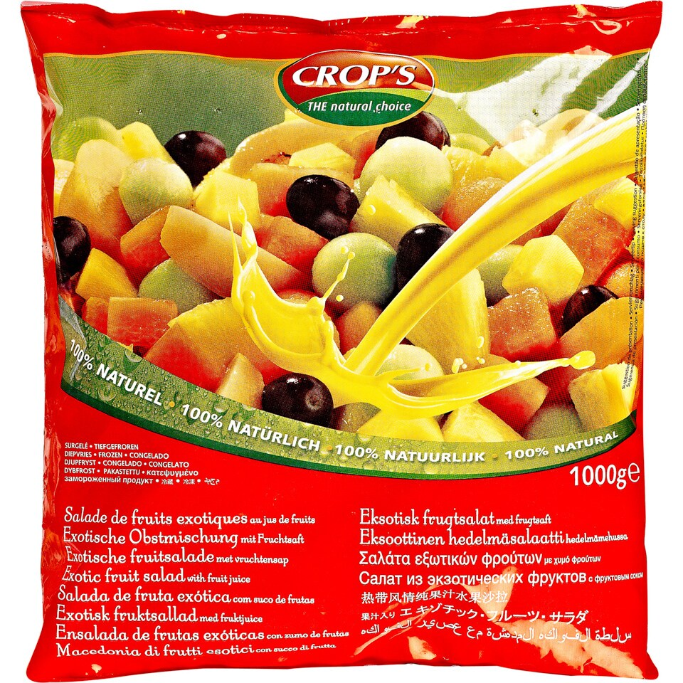 Crop's | Salata de fructe exotice si suc de fructe 1kg | Mega-image