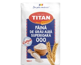 Titan | Faina alba de grau superioara tip 000 1kg | Mega-image