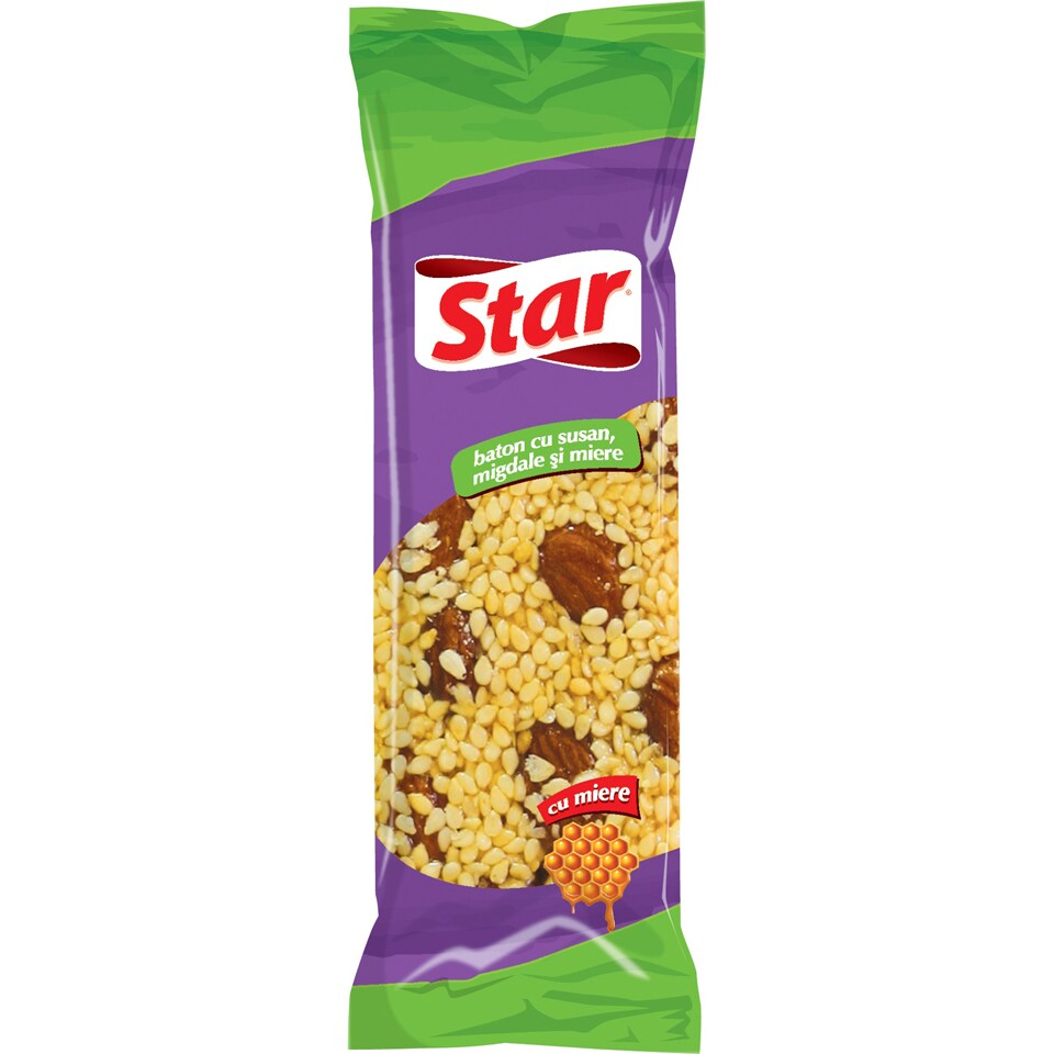 Star Naturals | Baton cu susan, migdale si miere 35g | Mega-image