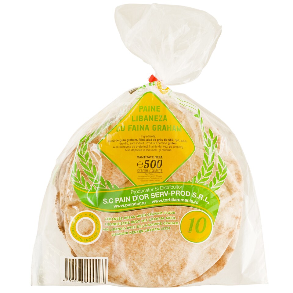 Pain d'Or | Lipie libaneza cu graham 500G | Mega-image