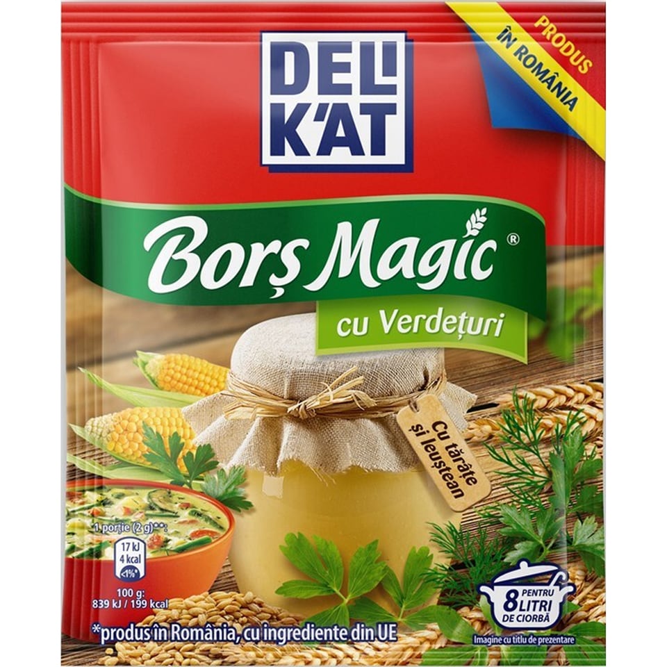 Delikat | Bors magic cu verdeturi 65g | Mega-image