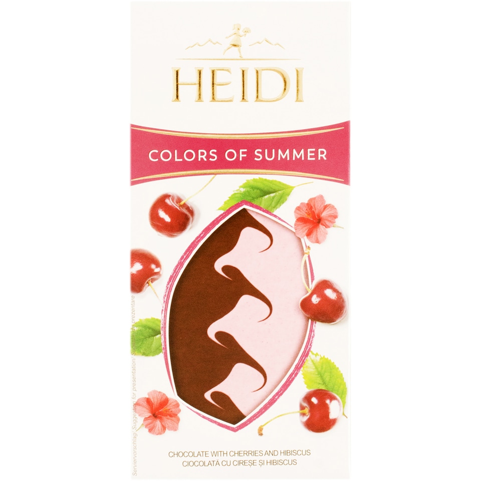 Heidi | Ciocolata cu cirese si hibiscus 80g | Mega-image